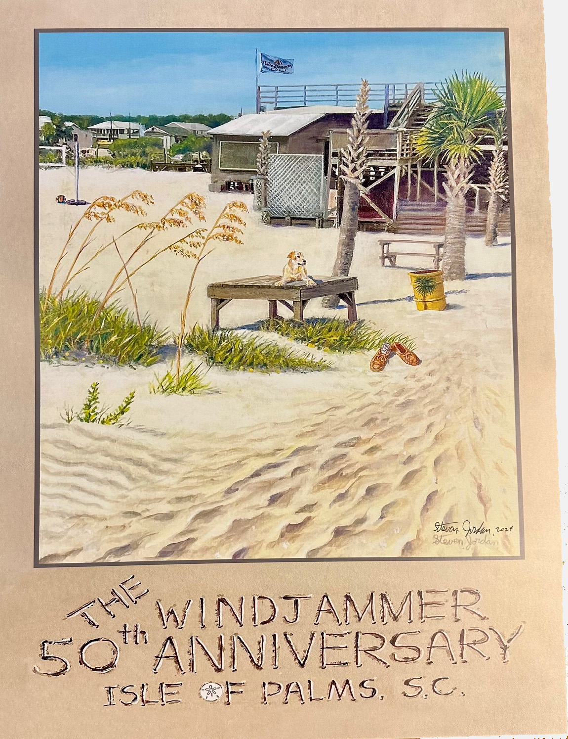 The Early Years...Steven Jordan Signed Print 18x24 Print celebrating 50 years - The Windjammer